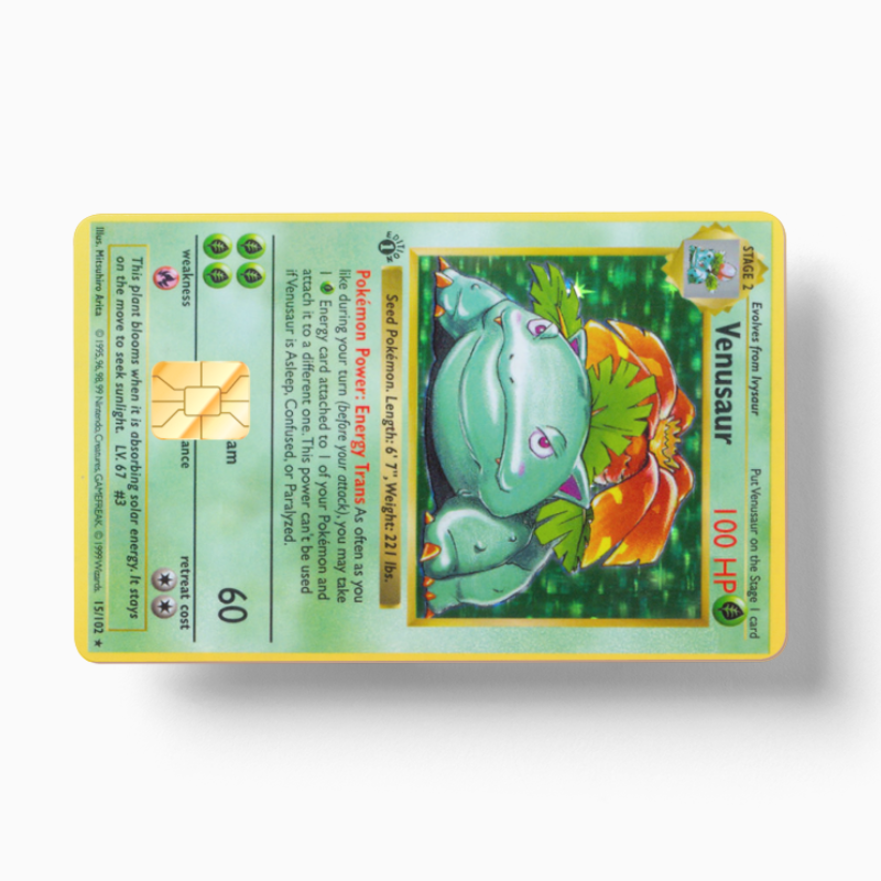 Pokemon Card Venusaur (Holographic) - Card Emblems