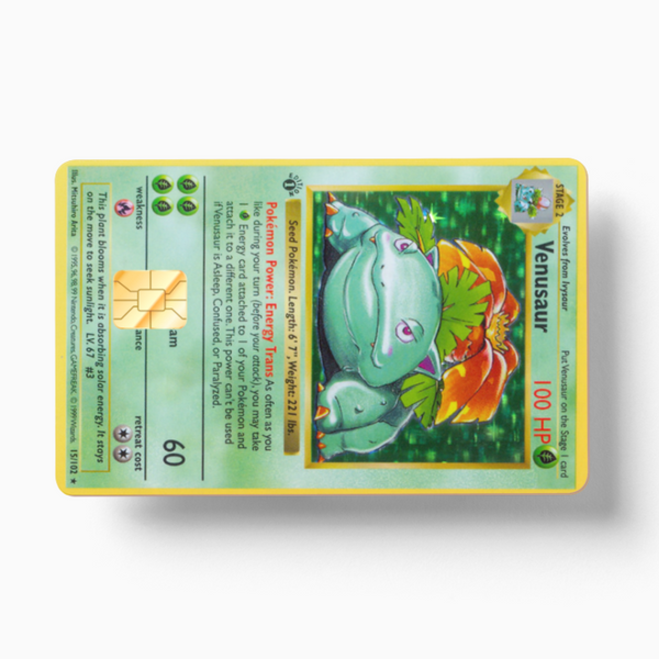 Pokemon Card Venusaur (Holographic) - Card Emblems