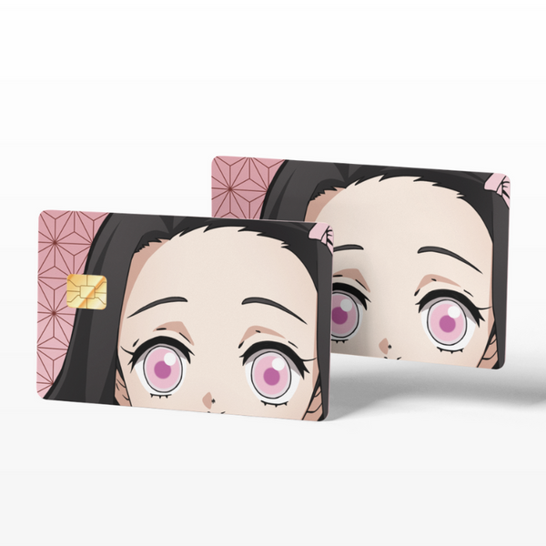 Peeking Nezuko (Holographic) - Card Emblems
