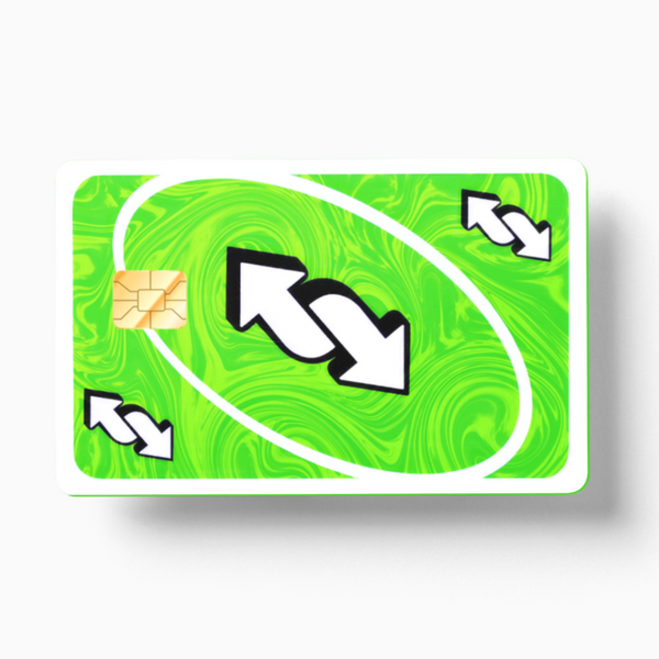 Uno Reverse Card Green (Holographic) - Card Emblems