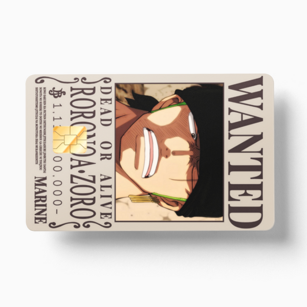 Wanted Poster Roronoa Zoro (Holographic) - Card Emblems