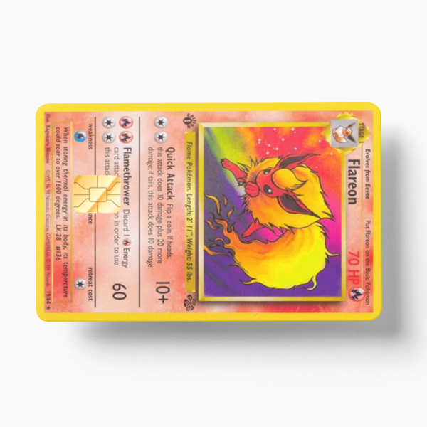 Pokemon Card Flareon (Holographic) - Card Emblems