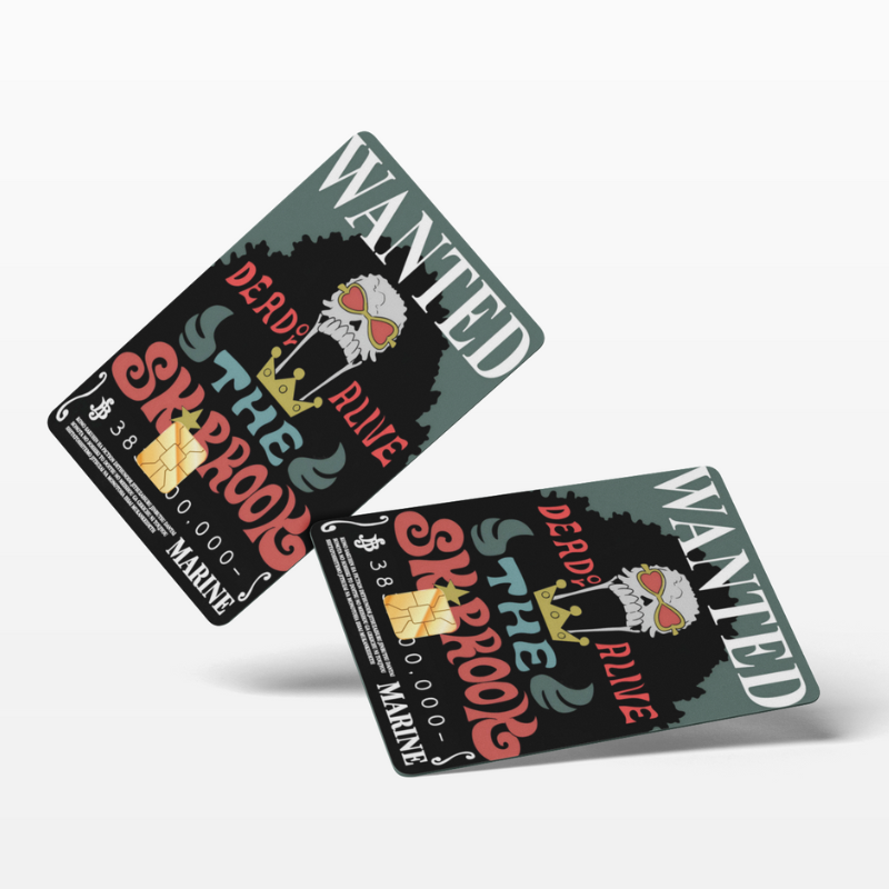 Wanted Poster Brook (Holographic) - Card Emblems