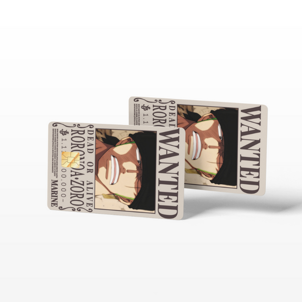 Wanted Poster Roronoa Zoro (Holographic) - Card Emblems