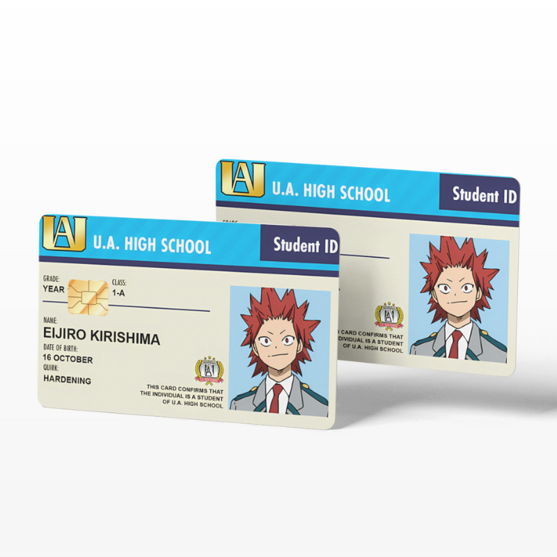 Student ID Eijiro Kirishima (Holographic) - Card Emblems