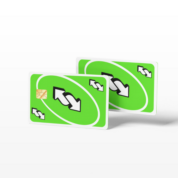 Uno Reverse Card Green (Holographic) - Card Emblems